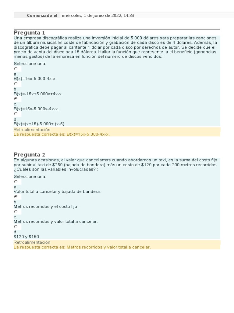 Prueba 1 Corregida | PDF | Pendiente