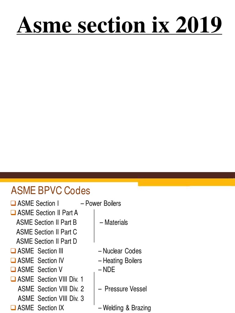 ASME Section IX Welding Code 2019 | PDF | Welding | Construction