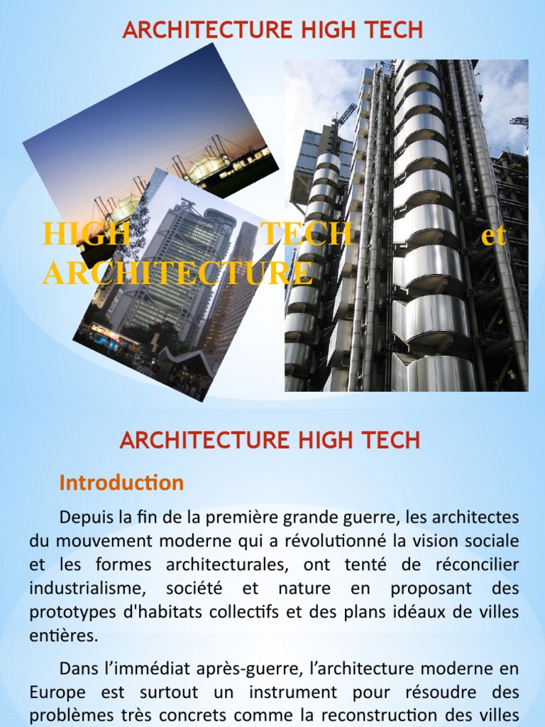 Architecture High Tech | PDF | Esthétique | Design environnemental
