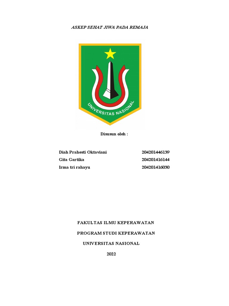 Askep Sehat Jiwa Pada Remaja | PDF