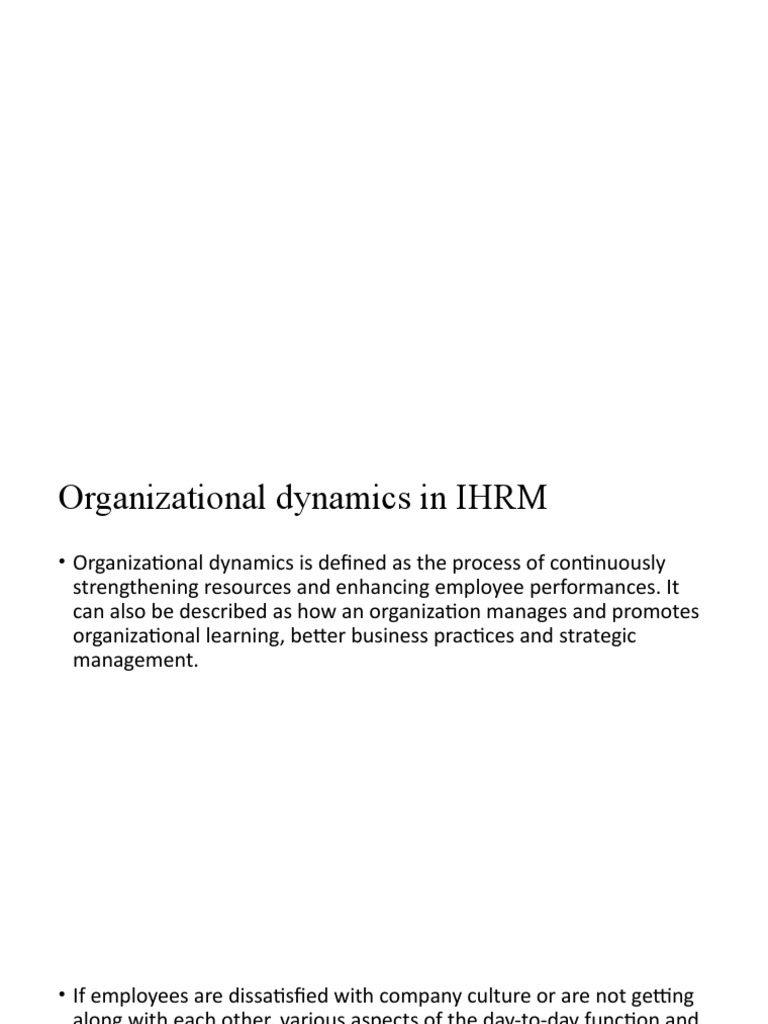 IHRM - Module 2 | PDF | Organizational Behavior | Employment