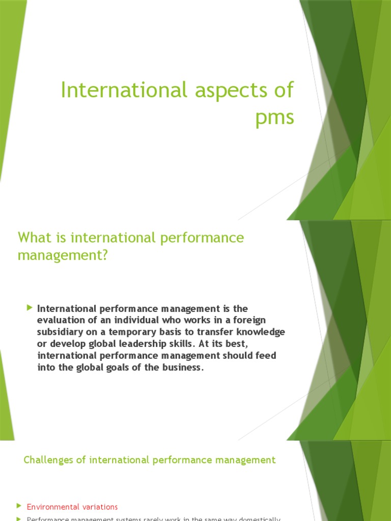 International Pms | PDF | Performance Appraisal | Behavioural Sciences