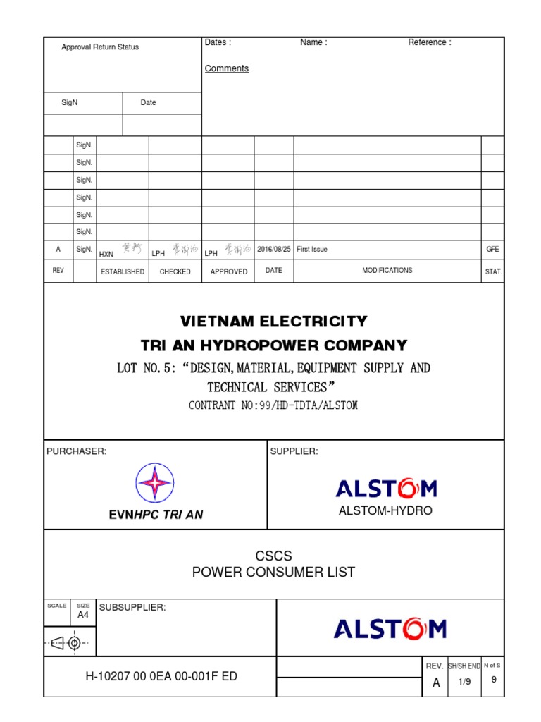 Tri An Hydropower Power Consumer List | PDF | Electric Power | Power ...