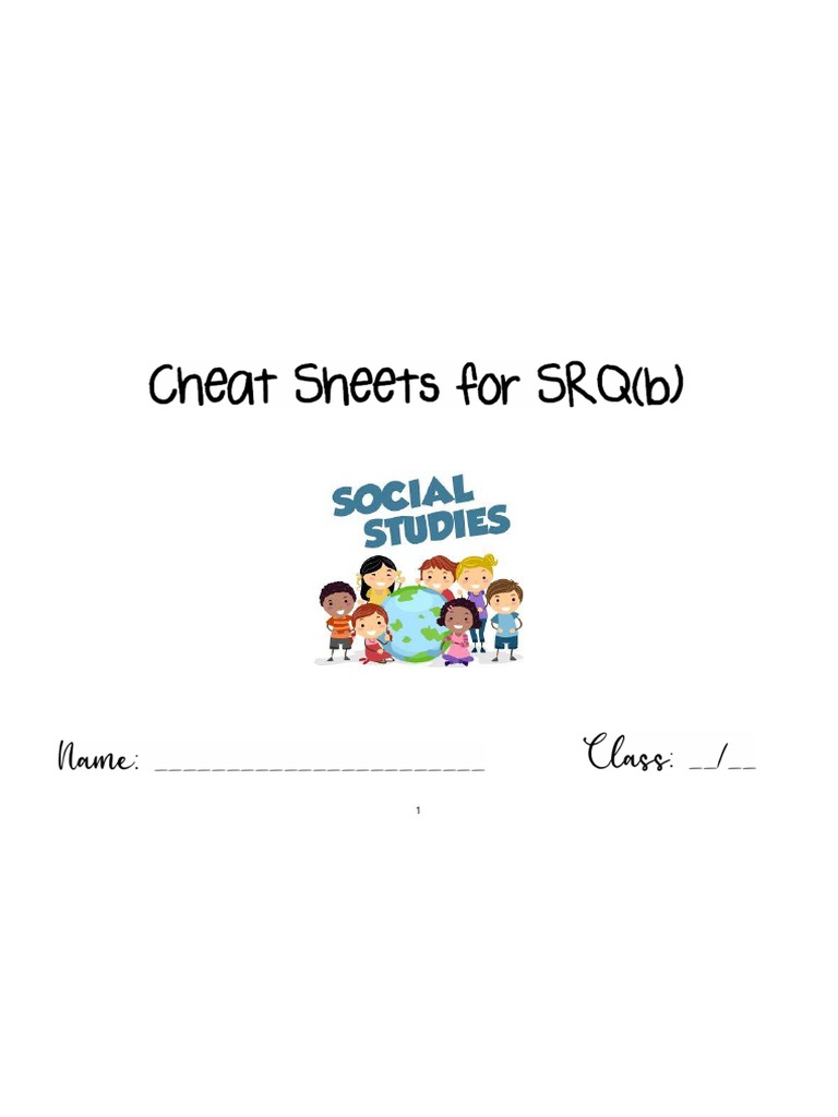 Open SS Cheat Sheets For SRQ (B) - Compiled | PDF | Singapore | World ...