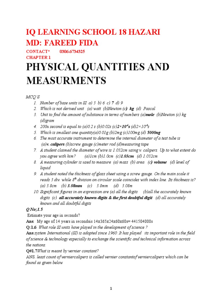 9th Class English Medium Full Book Notes | PDF | Force | Friction