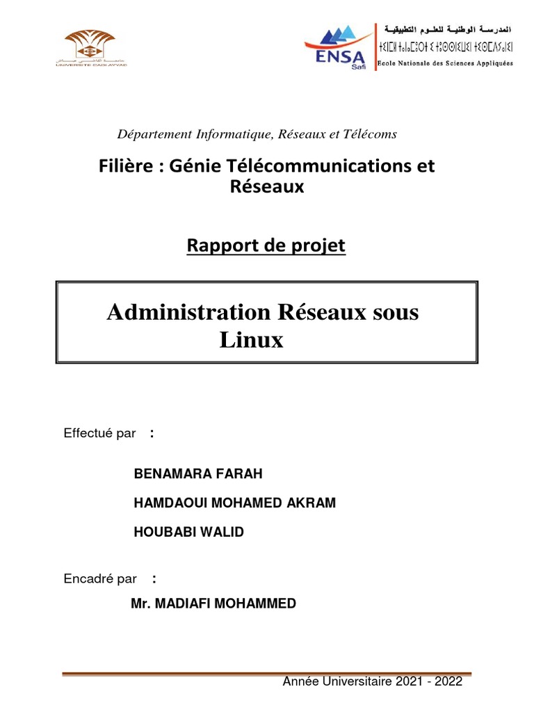 Rapport Administration Réseaux | PDF | Protocole de transfer de fichier ...