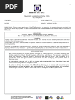 RPMS Teacher Reflection Form For T I III Objective 9 & 10 SSH | PDF ...