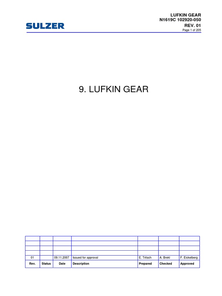 Lufkin Gear | PDF | Gear | Bearing (Mechanical)