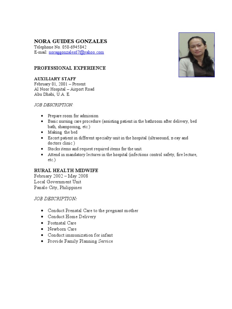 Nora Guides Gonzales CV | PDF