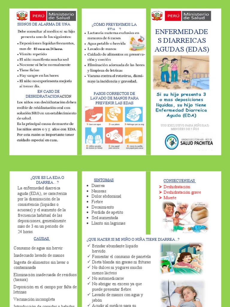 TRIPTICO EDAS | PDF | Diarrea | Medicina CLINICA