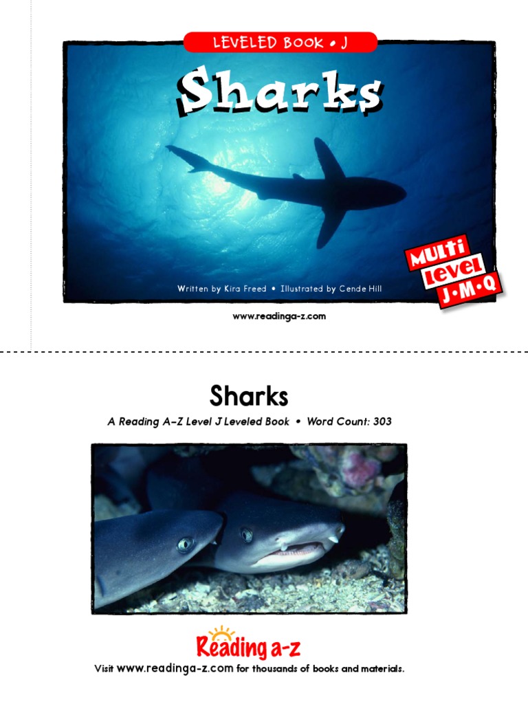Sharks: Leveled Book - J | Download Free PDF | Sharks | Fin