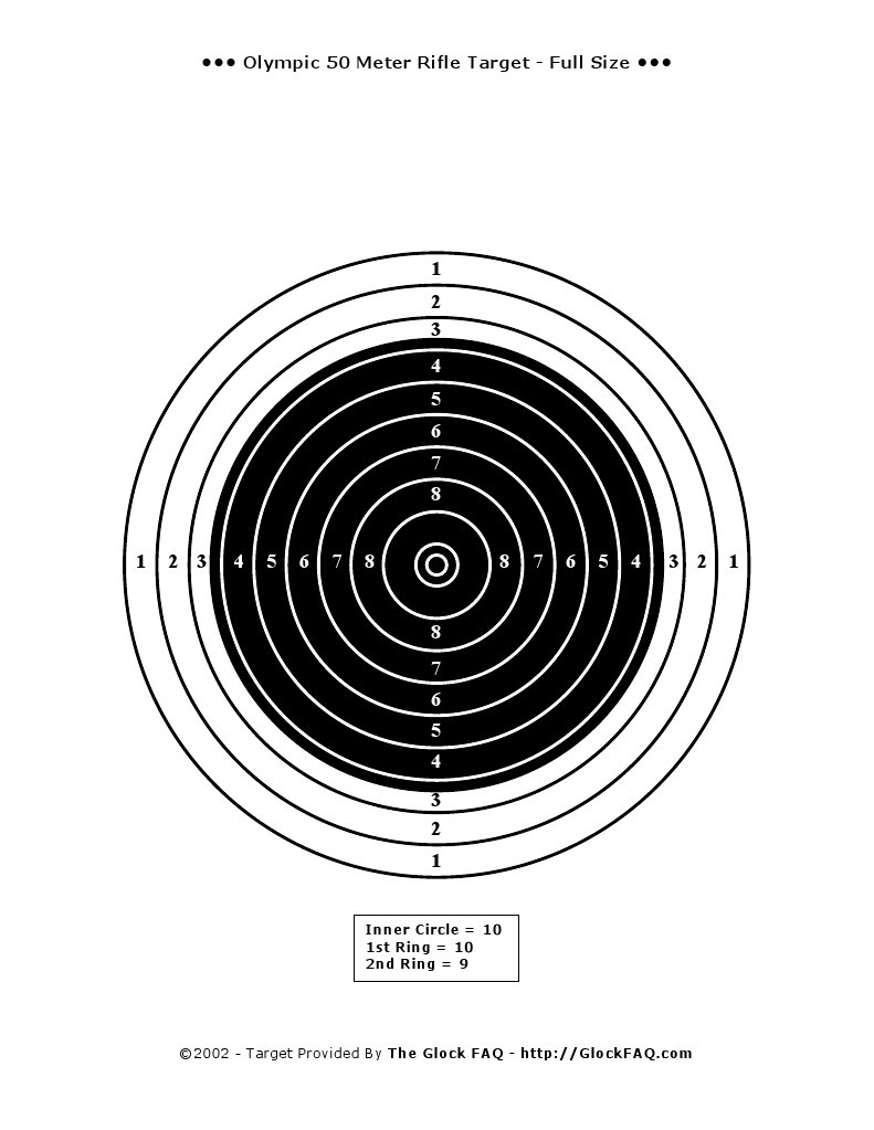 50m Olympic Rifle Target Overview | PDF | Sports & Recreation | Home ...