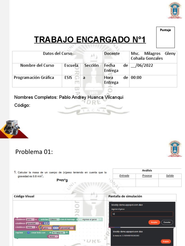 Tarea de Programacion | PDF | Informática