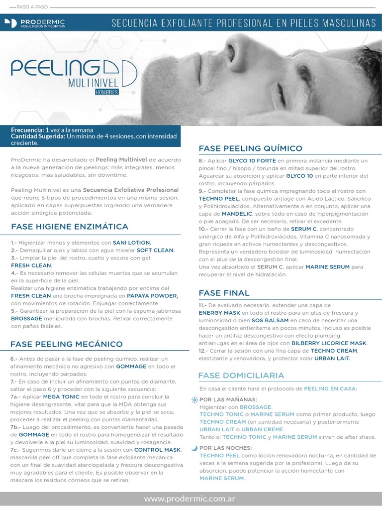 Guía de Peeling Multinivel ProDermic | PDF | Química | Piel