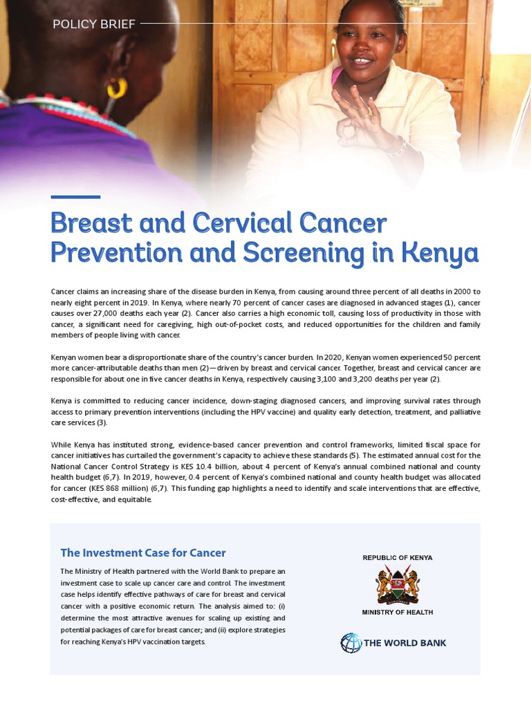 Breast and Cervical Cancer Investment Case - Policy Brief | PDF ...