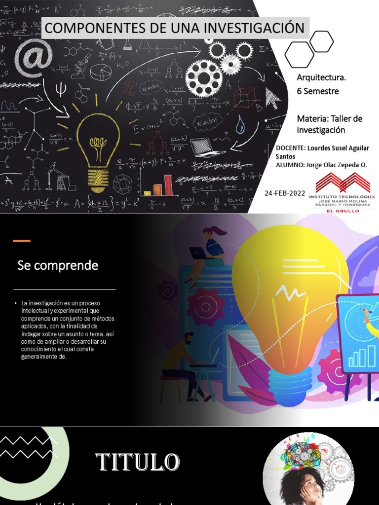 Partes de La Investigacion | PDF | Teoría | Método científico