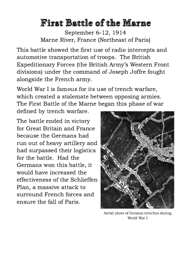 Major Battles of World War I | PDF | Battle Of Verdun | Battle Of The Somme