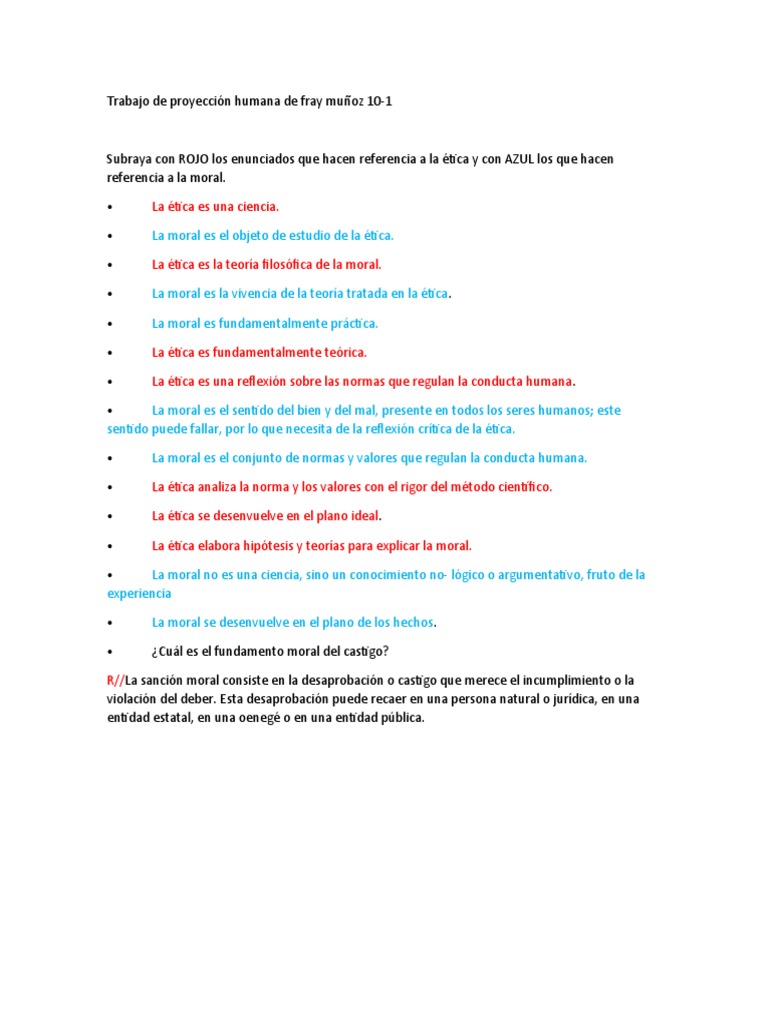 Trabajo de Proyección Humana de Fray Muñoz 10 | PDF | Crecimiento ...