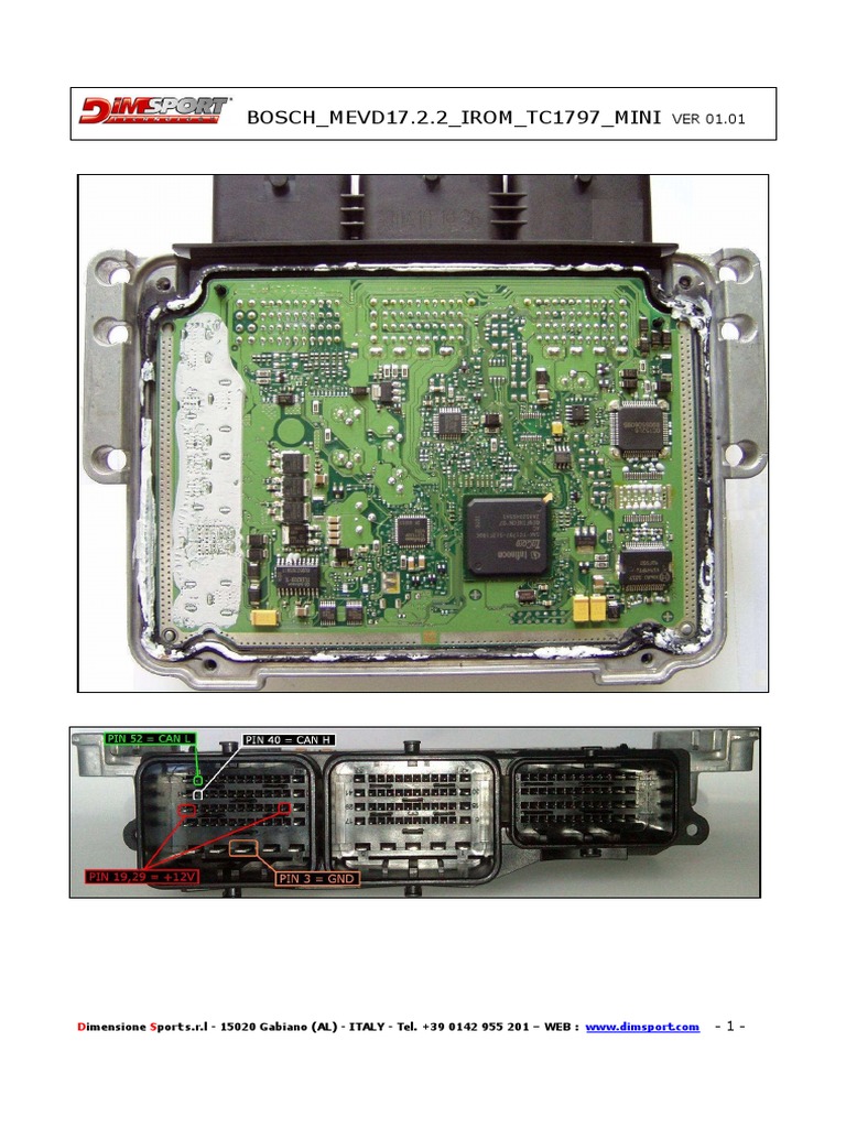 BOSCH - MEVD17.2.2 - IROM - TC1797 - MINI: Imensione Port S.R.L - 15020 ...