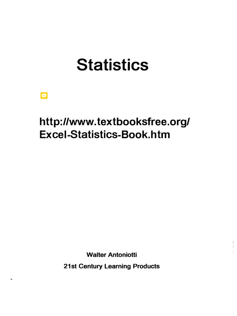 Statistics Book PDF | PDF | Statistics | Mean