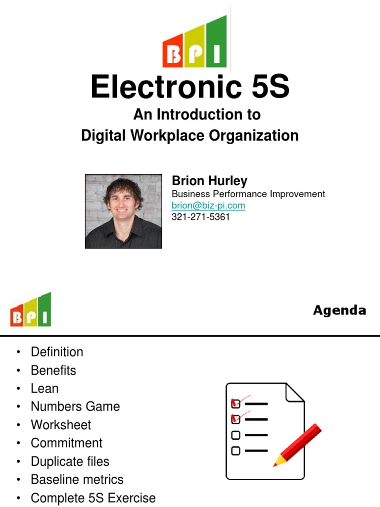 Electronic 5S: An Introduction To Digital Workplace Organization | PDF ...