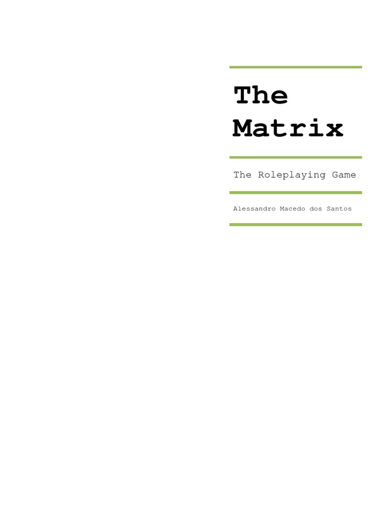 The Matrix | PDF
