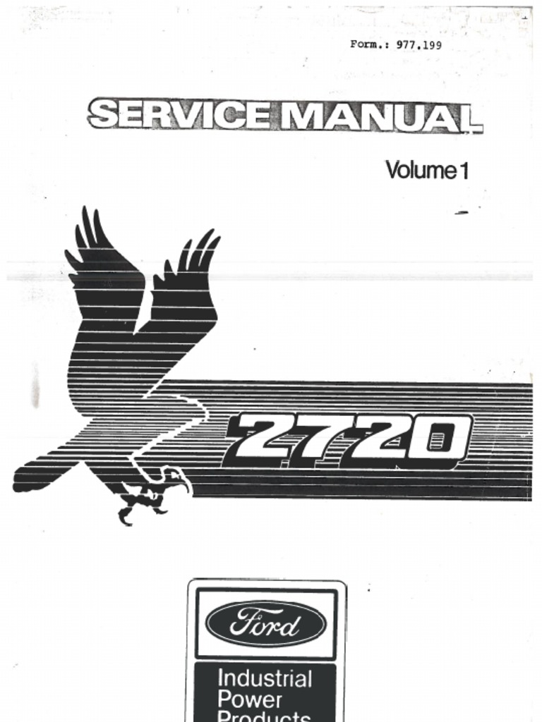 Ford 2720 Servicemanual Part1 977199 | PDF