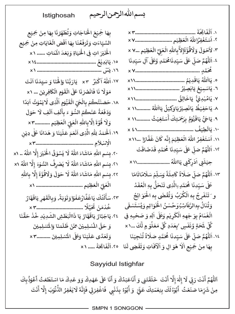 Istighosah | PDF