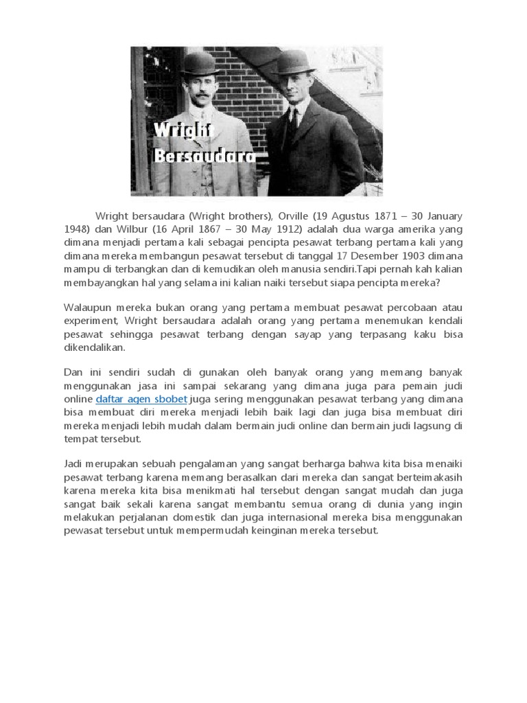 Wright Bersaudara | PDF
