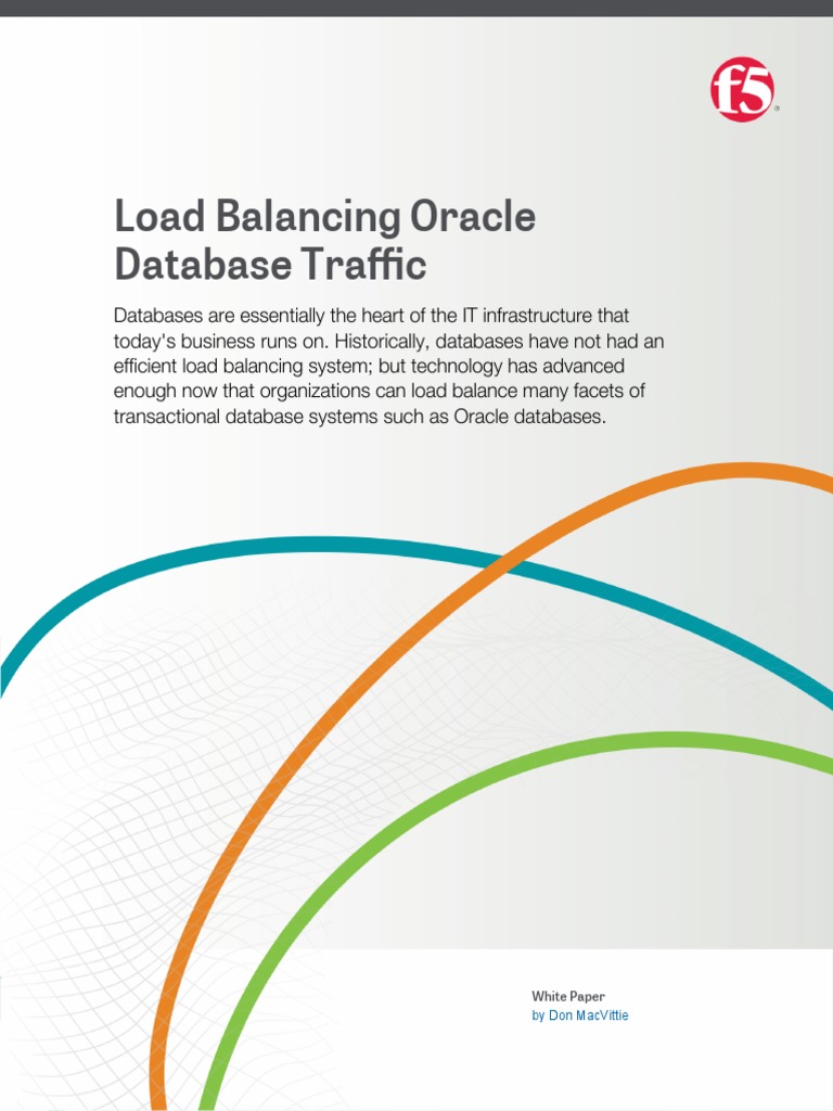 Load Balancing Oracle Database Tra C White Paper Pdf Databases Load Balancing Computing 1823