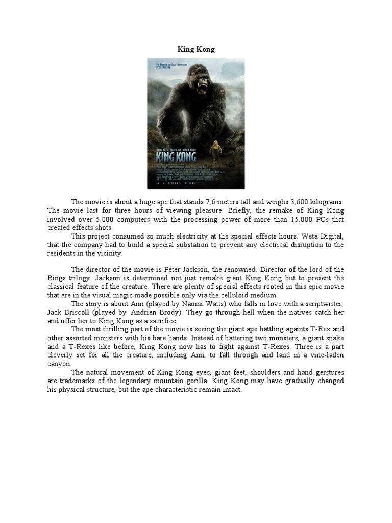 King Kong | PDF