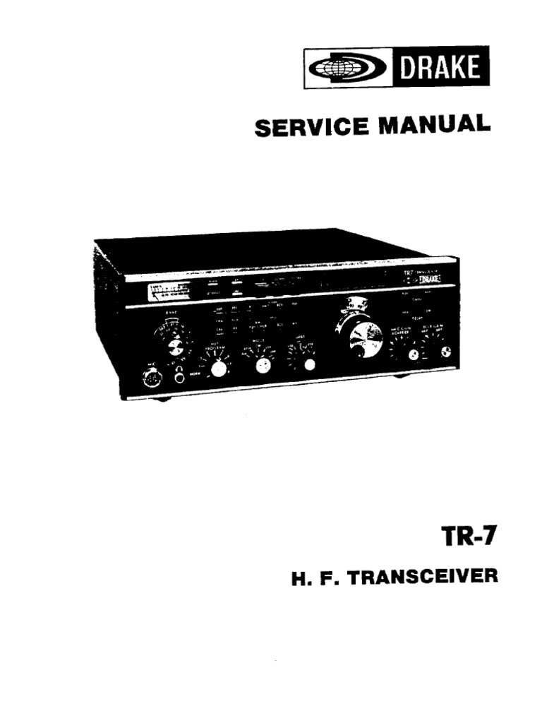 DRAKE TR 7 Service Manual | PDF