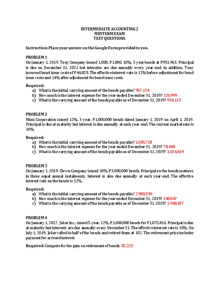 Intermediate Accounting 2 Reviewer.pdf | PDF | Lease | Defined Benefit ...