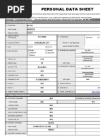 CS Form No. 212 Revised Personal Data Sheet - New | PDF | Educational Technology | Passport
