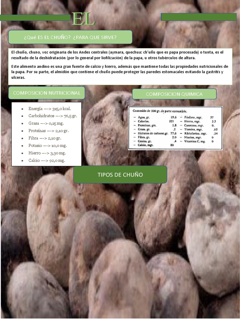 El Chuño | PDF | Patata | Nutrición