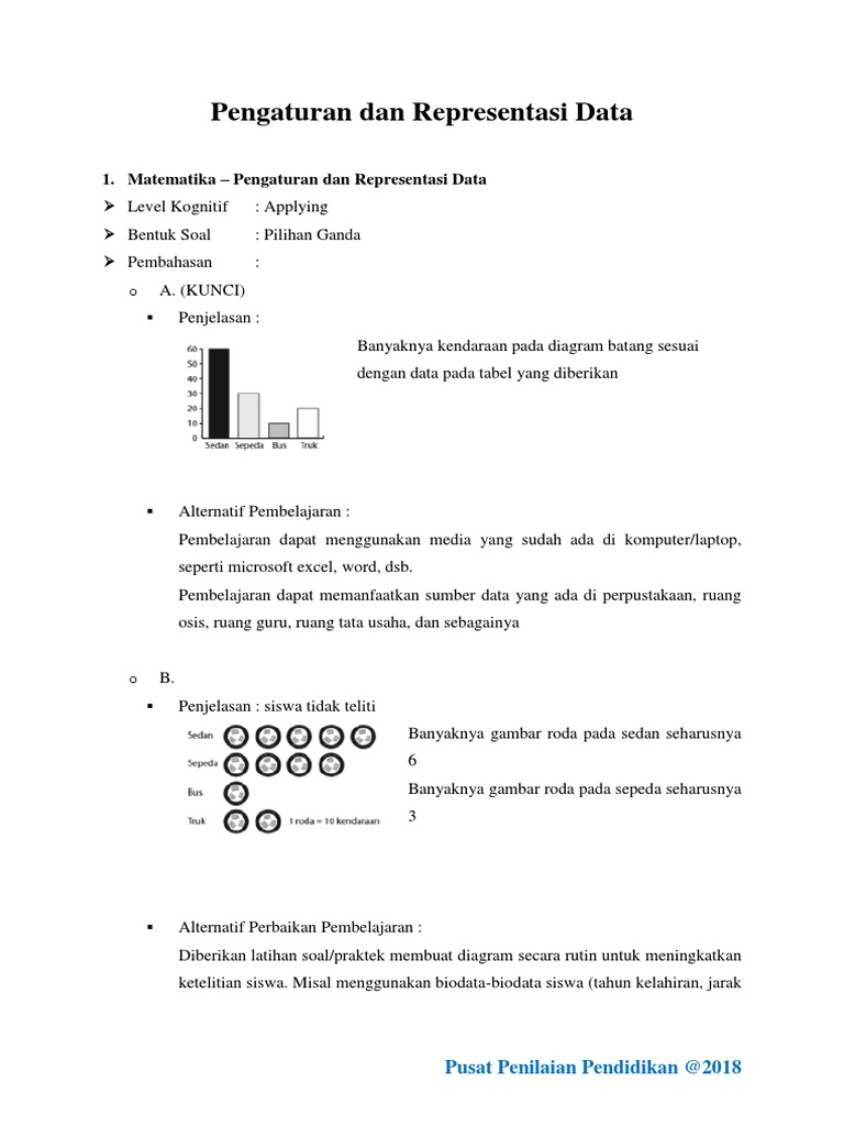 21 - 2018 - PENGATURAN DAN REPRESENTASI DATA - Kunci Final | PDF