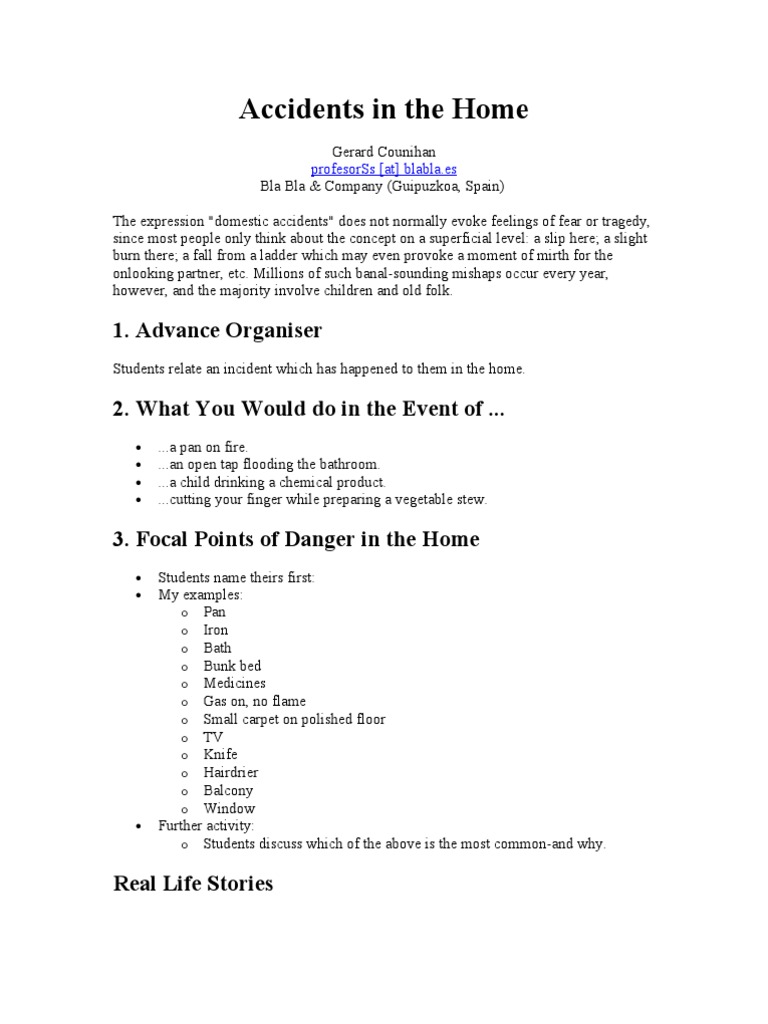 Accidents in The Home | PDF