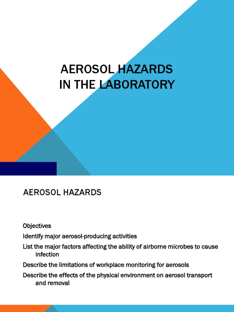 jakarta Aerosol Hazards in the Laboratory | PDF | Aerosol | Medical ...