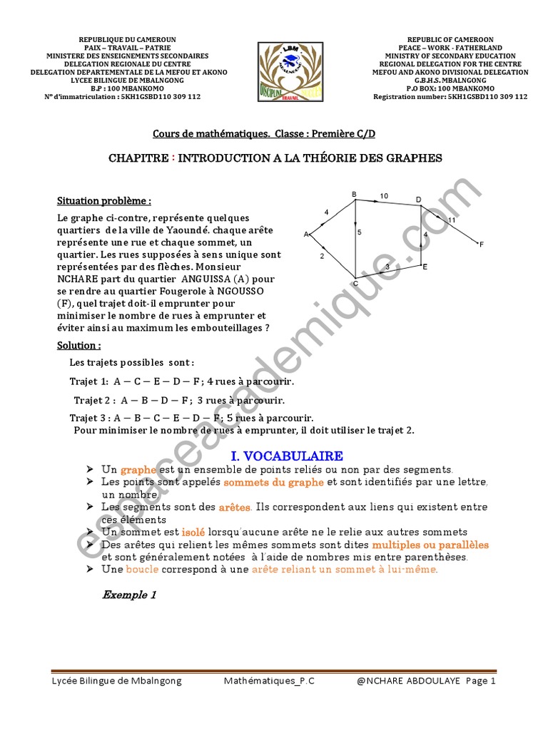 Introduction à la théorie des graphes | PDF | Théorie des graphes ...
