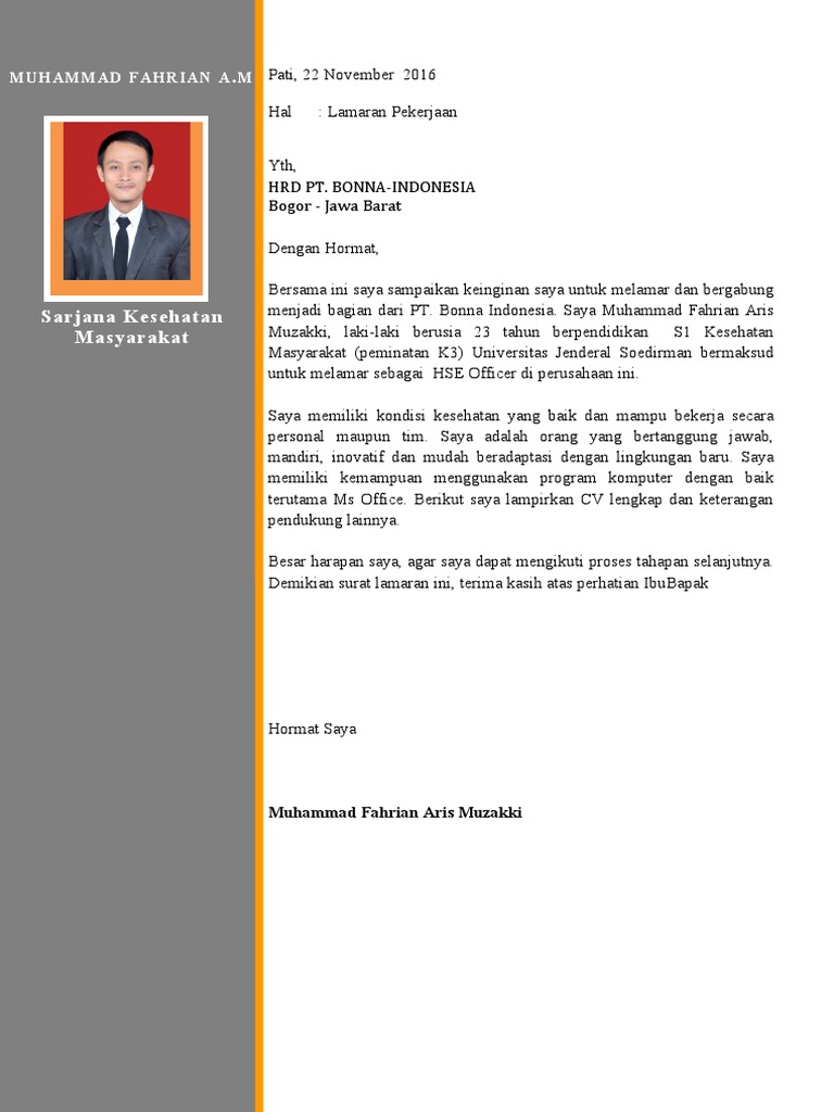 Surat Lamaran Dan CV | PDF | Karier & Perkembangan | Pengembangan Diri