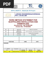 Method Statement For Scaffolding Installation and Dismantling | PDF ...