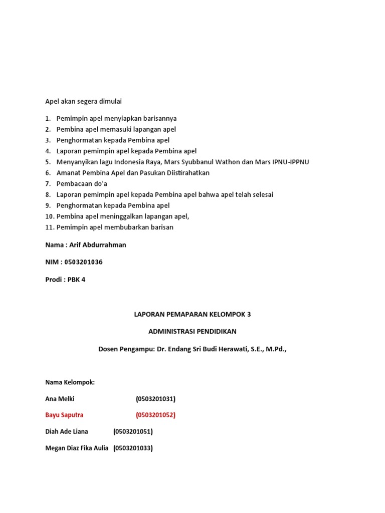 (Gabungkan) Protokol Apel - 20220623 - 212702 | PDF