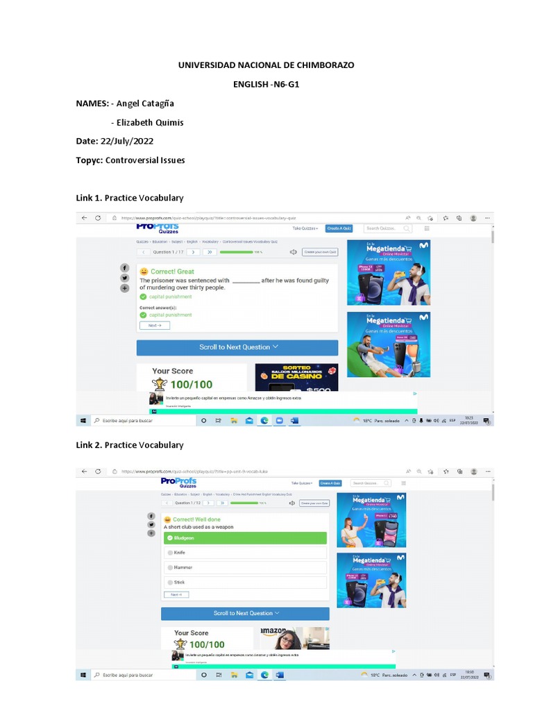 Evidence Practicing Vocabulary | PDF