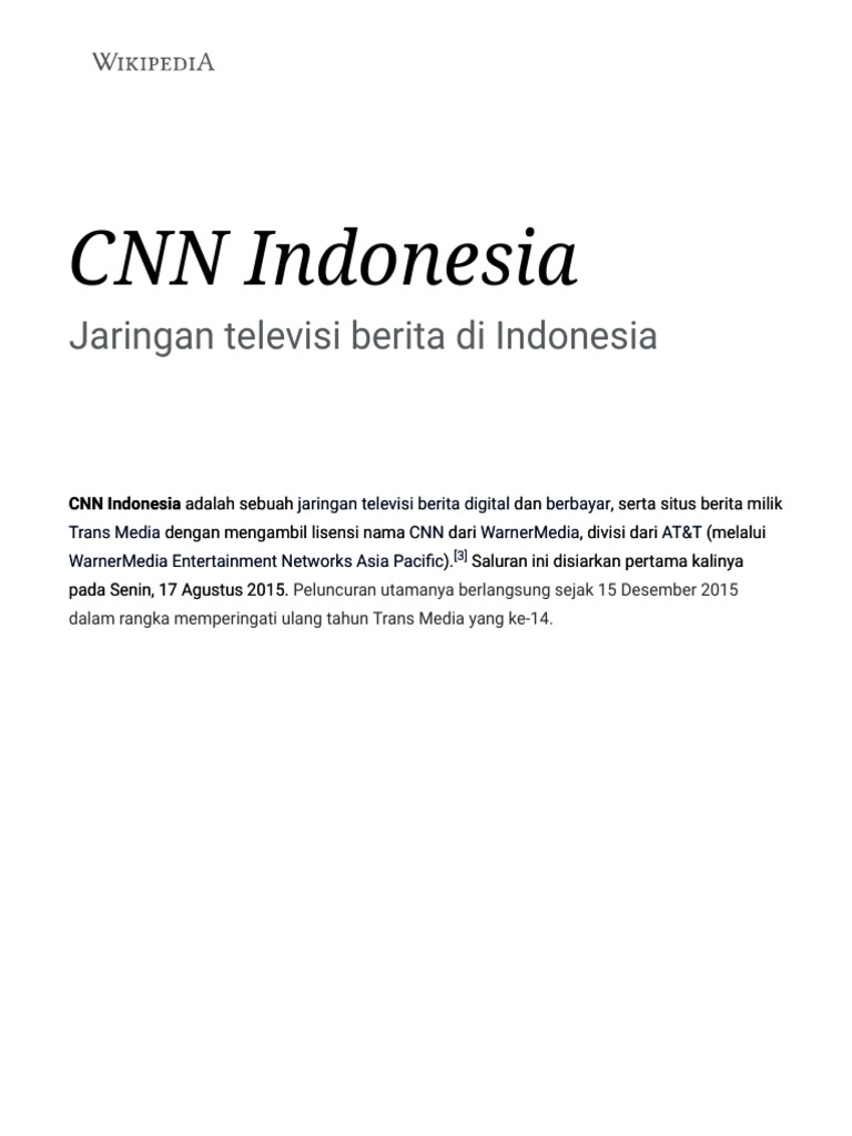 Profil CNN Indonesia | PDF