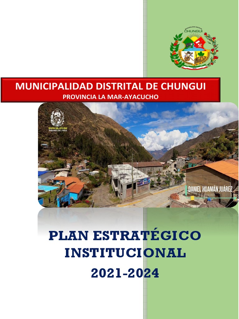 Plan Estrategico Institucional 2021-2024 MDCH | PDF | Planificación ...