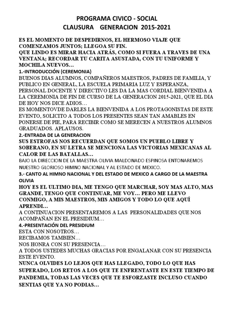 Programa Civico | PDF