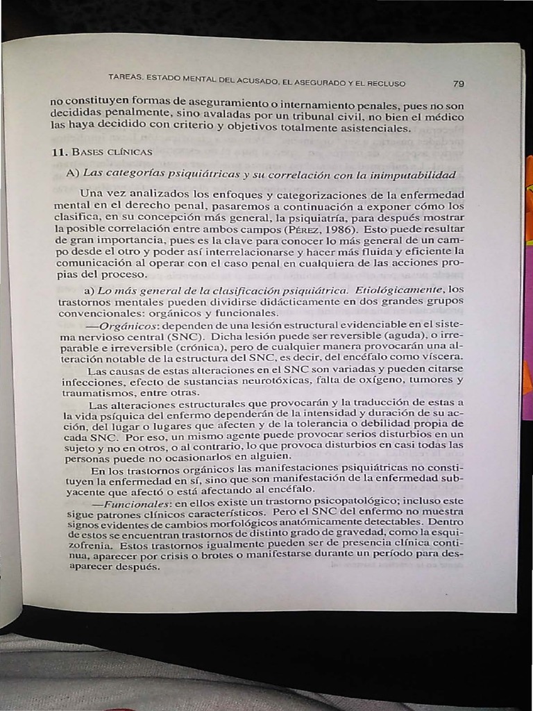 Inimputable | Descargar gratis PDF | Trastorno mental | Prisión