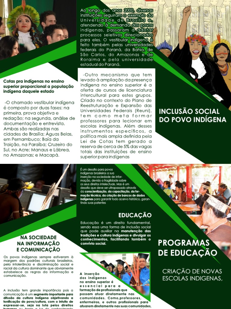 Folder Inclusao Social | PDF | Povos indígenas | Exclusão social