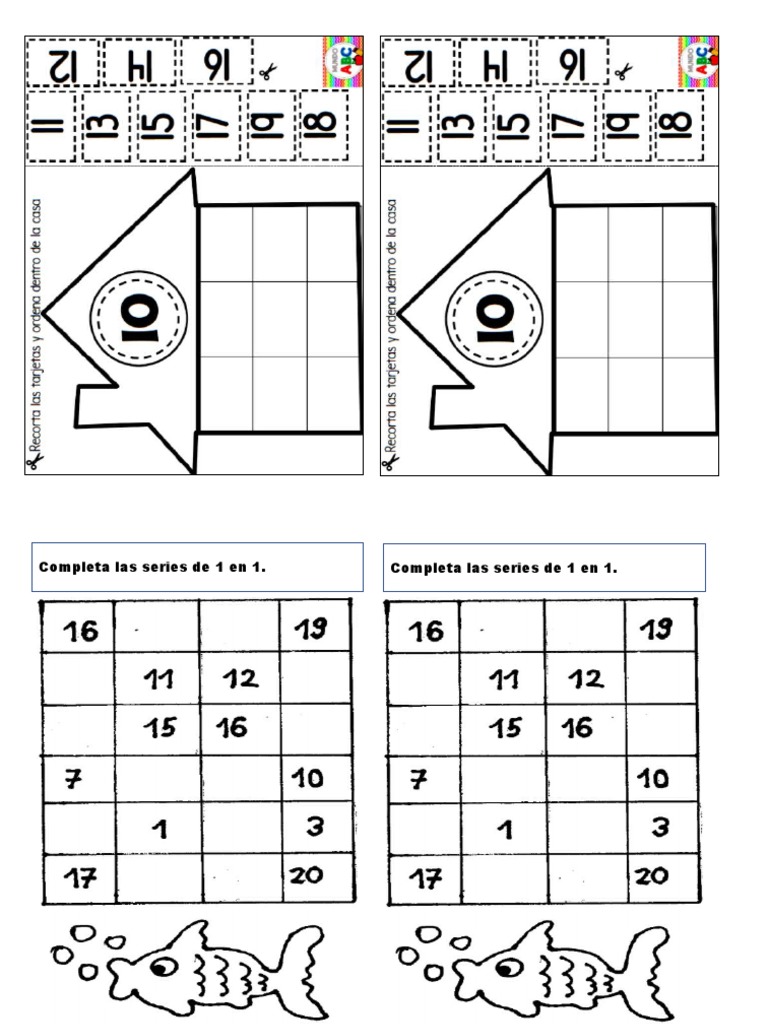 Numeros Del 10 Al 19 | PDF