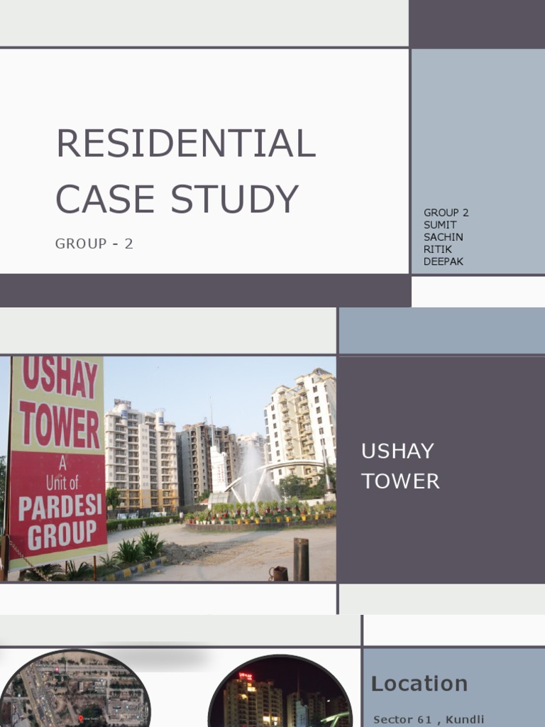 Ushay Towers: Residential Case Study | PDF | Tile | Architectural Design
